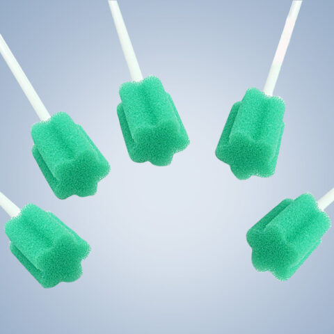 MUNKCARE Untreated Disposable Oral Swab- Single Use Green 100 counts ...